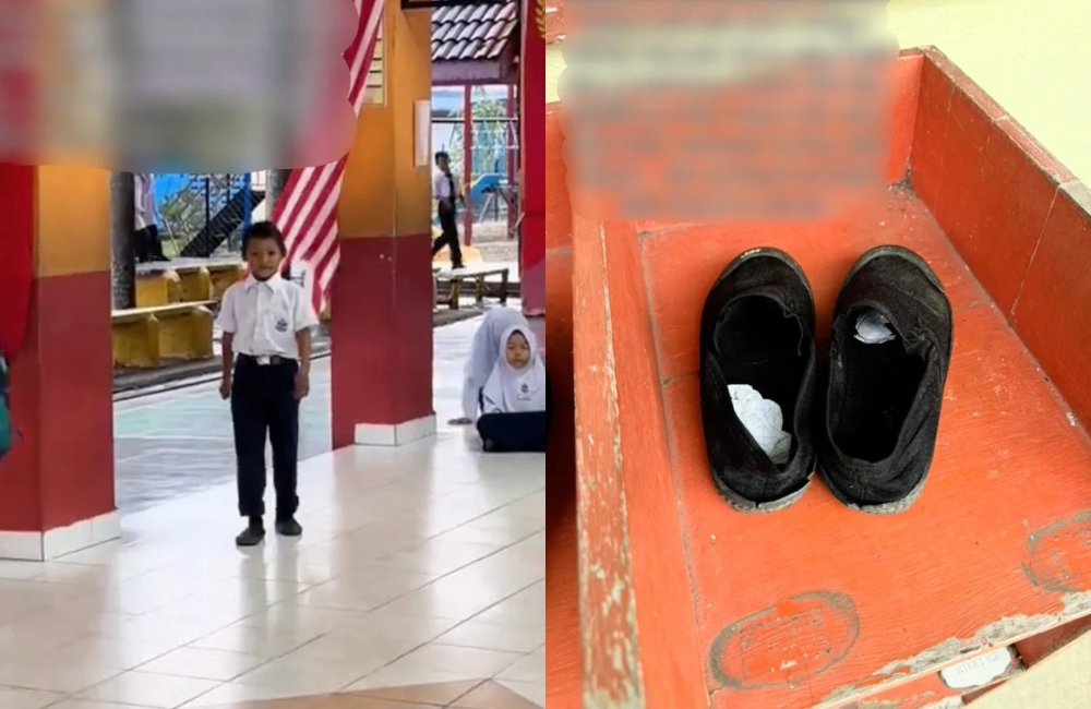 Cikgu Sebak Lihat Anak Murid Pakai Kasut Besar, Terpaksa Jalan Seret ...