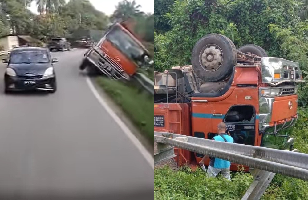 Pemandu Lori Korbankan Kenderaan Demi Elak Kemalangan Berlaku, Tindakan ...